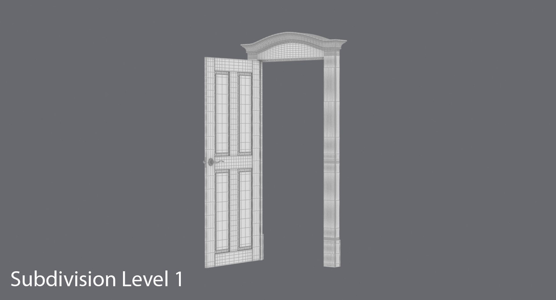 3D Model Classic-doors---door-1-open - TurboSquid 1237892