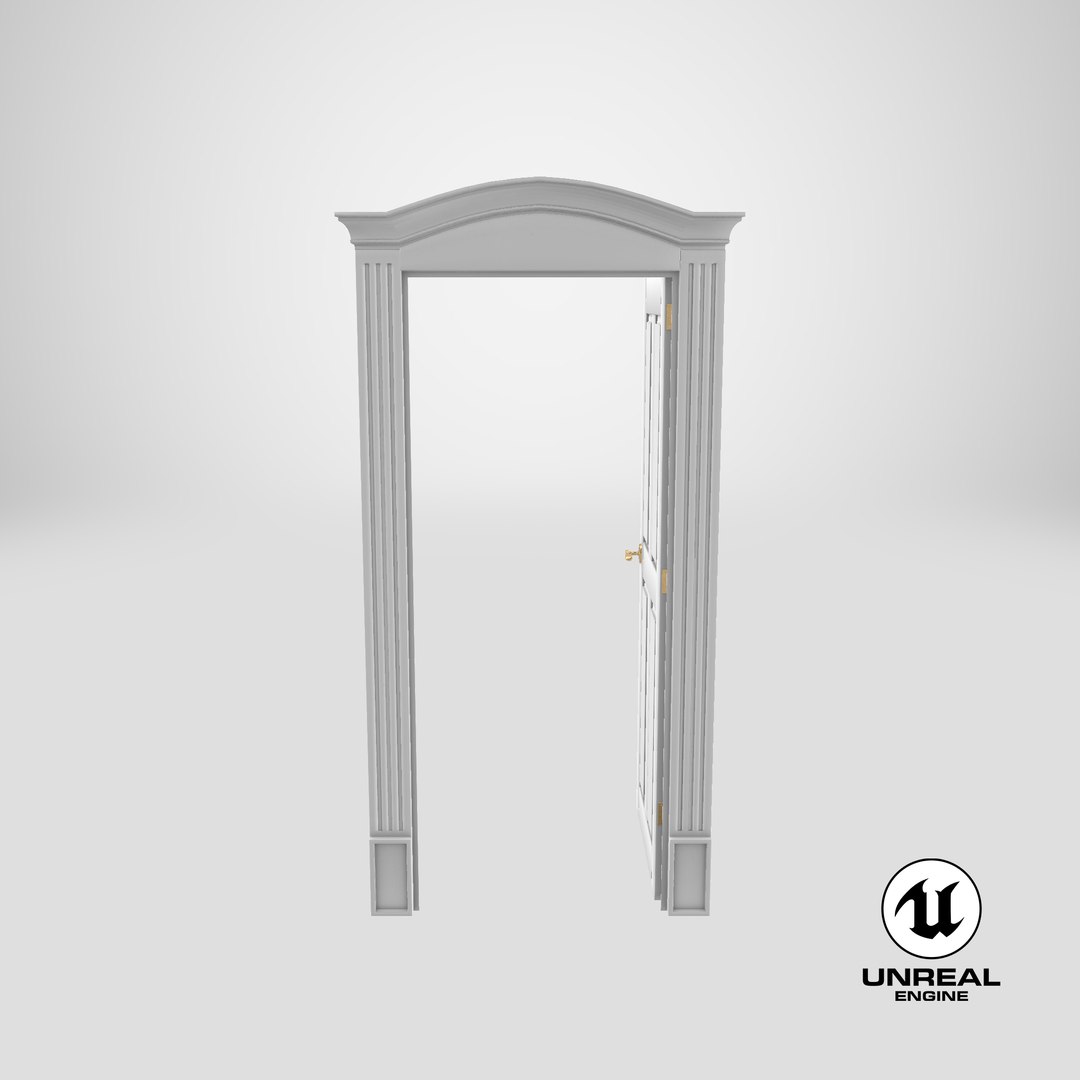 3D Model Classic-doors---door-1-open - TurboSquid 1237892