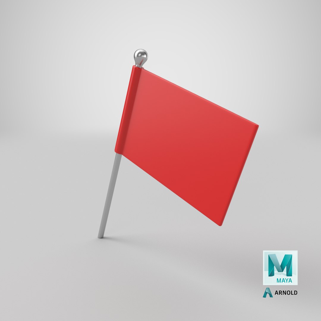 3D Red Flag - TurboSquid 2133937