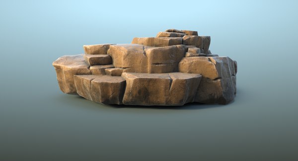 Realistic set rock formations 3D - TurboSquid 1167406