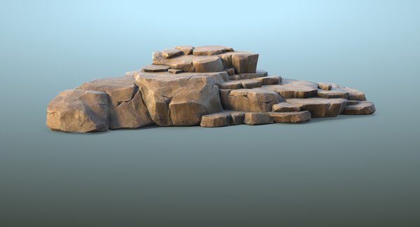 Realistic set rock formations 3D - TurboSquid 1167406