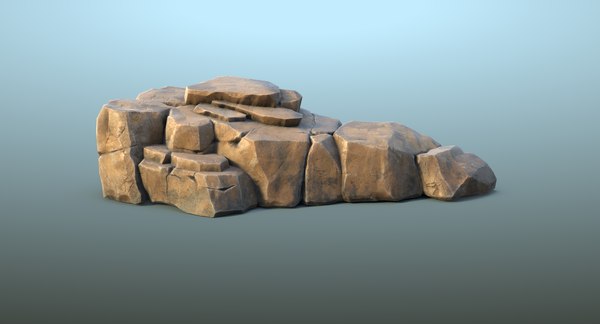 Realistic set rock formations 3D - TurboSquid 1167406