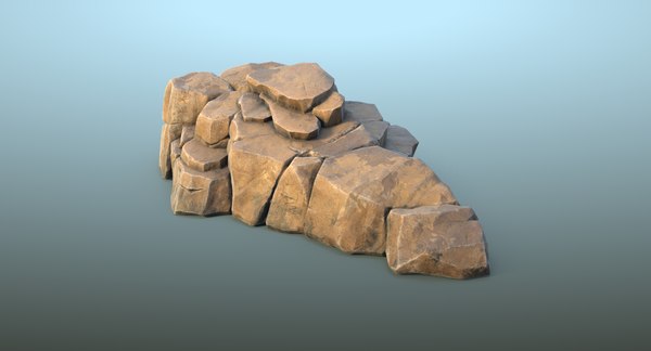 Realistic set rock formations 3D - TurboSquid 1167406