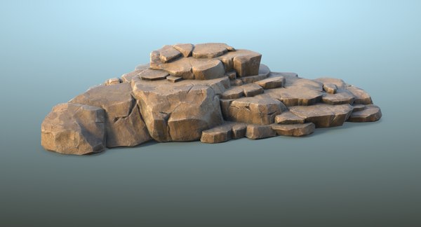 Realistic set rock formations 3D - TurboSquid 1167406
