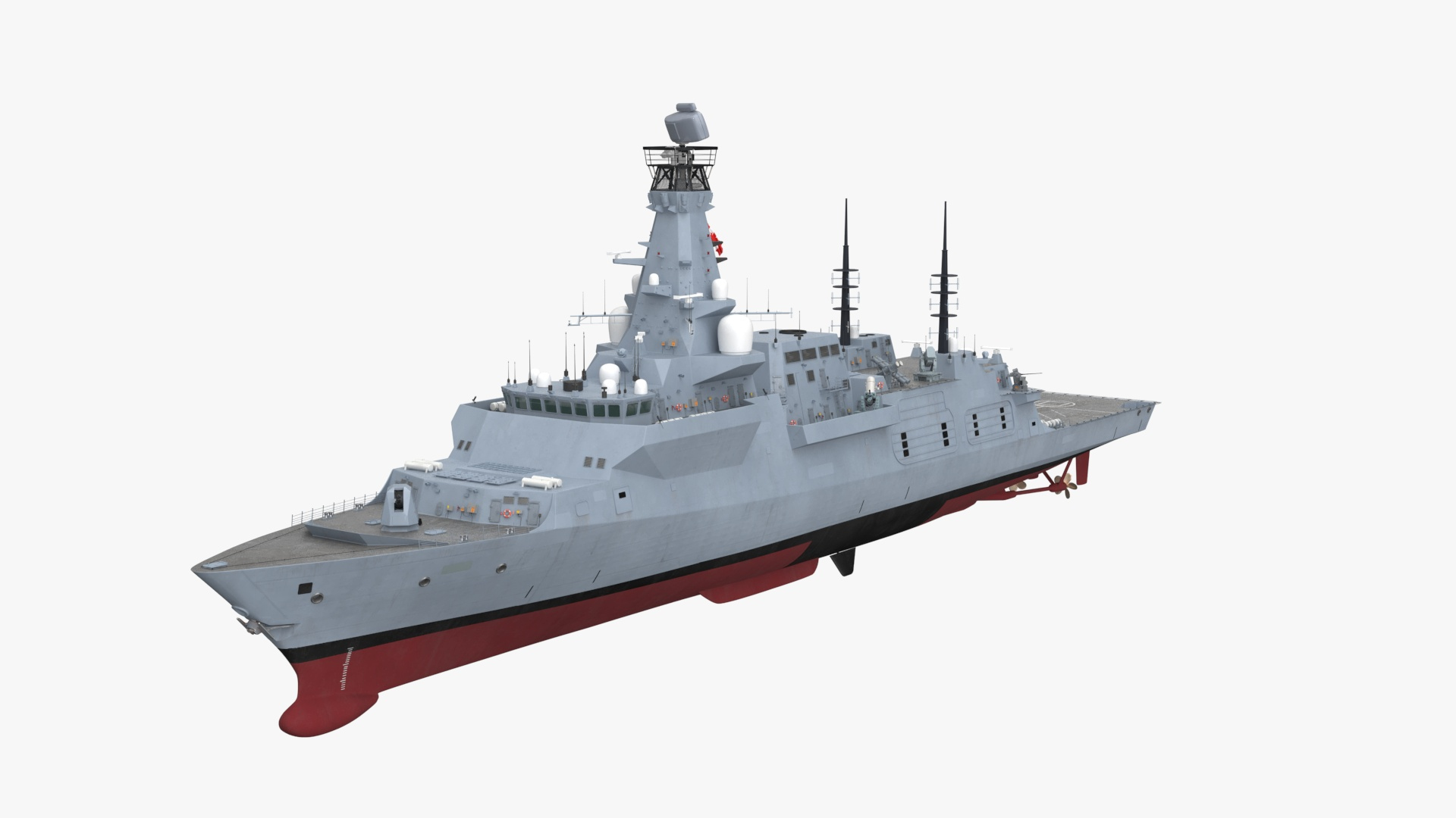 Type 26 ASW Frigate Canada Grey Rigged For Cinema 4D 3D - TurboSquid ...