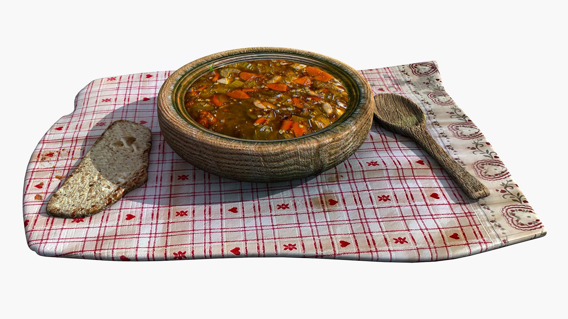 Soup Model - TurboSquid 2040878