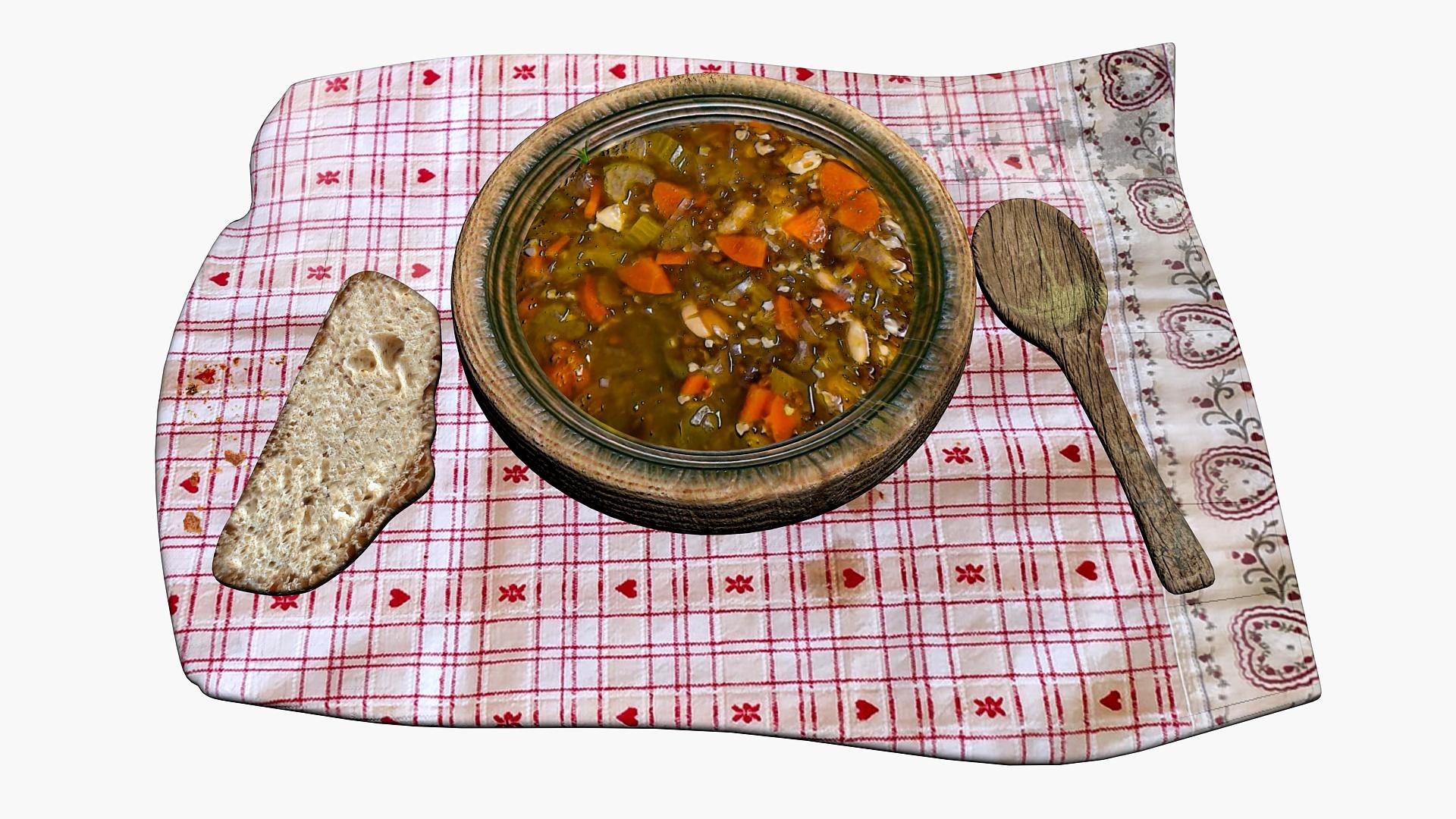 Soup Model - TurboSquid 2040878