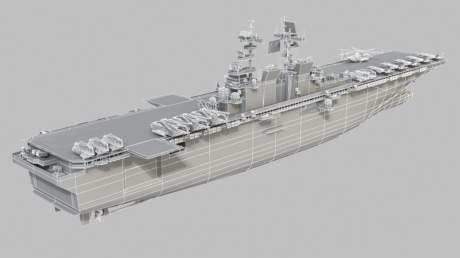 Uss tripoli lha-7 model - TurboSquid 1521819