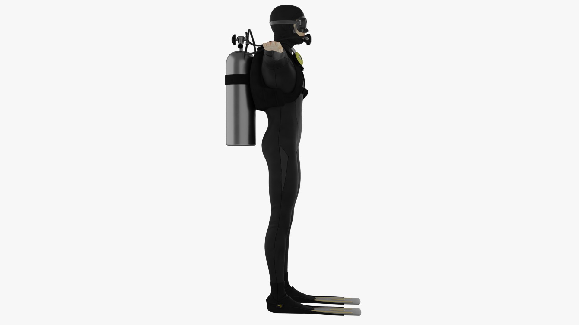 Scuba Diver - Diving Suit 3D model - TurboSquid 2053715
