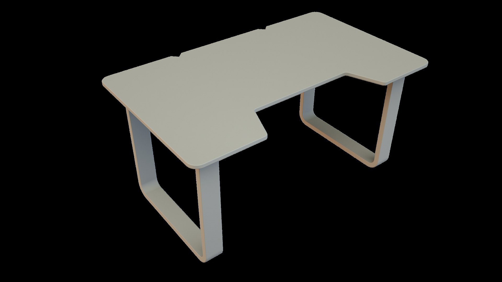 3D computer desk - TurboSquid 1712217