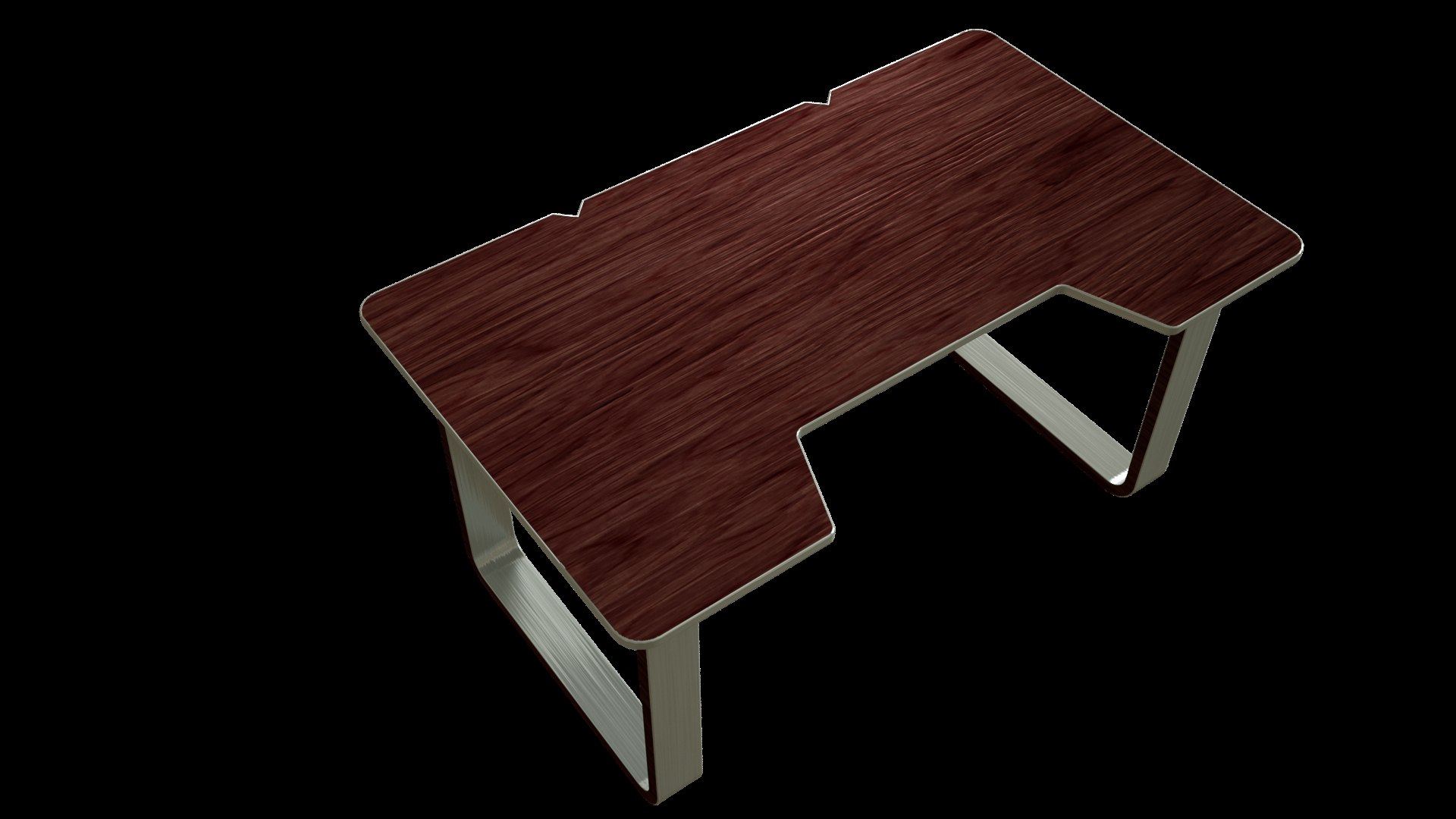 3D computer desk - TurboSquid 1712217