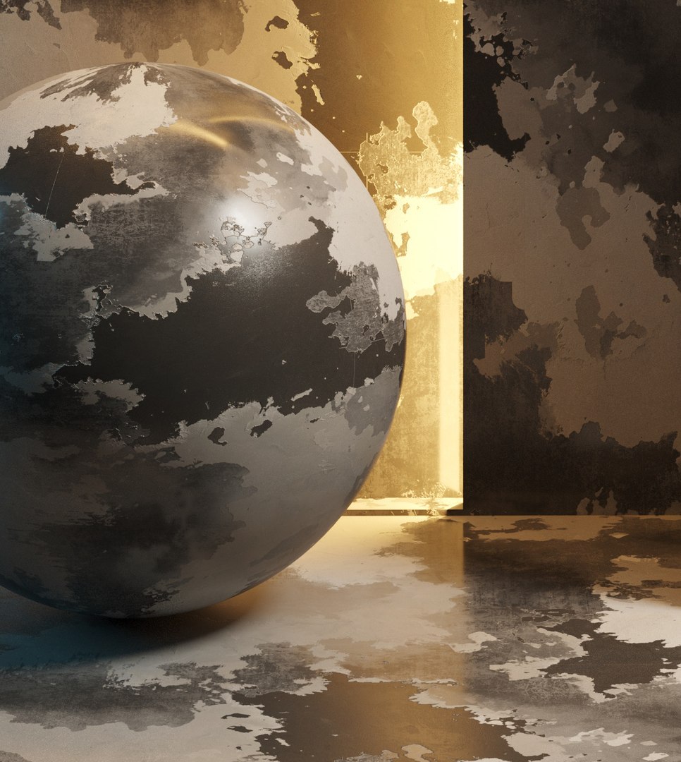 Layered Wall Paint 3D Model - TurboSquid 1797203