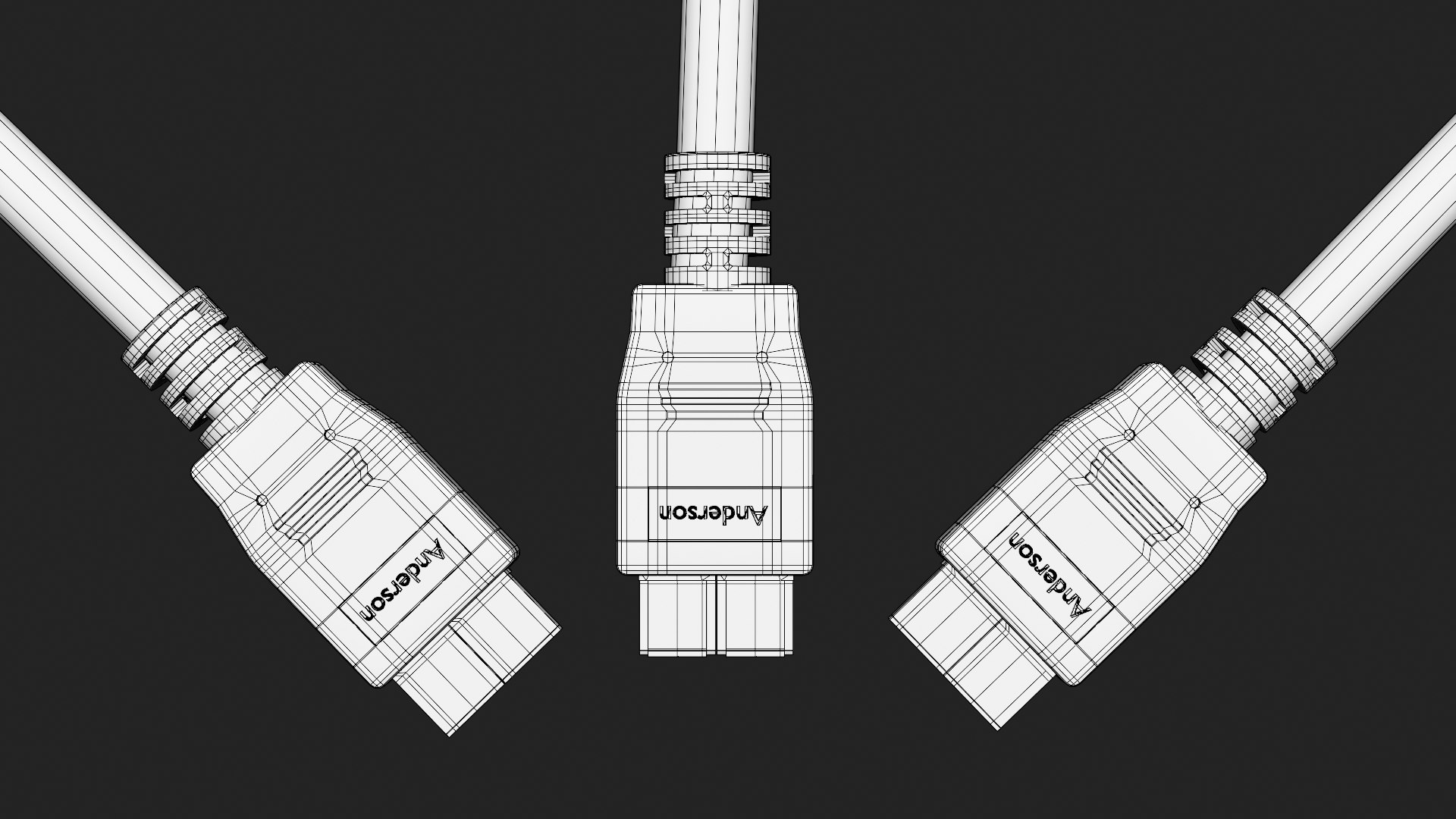 Anderson Solar Panel Connector Plug Model - TurboSquid 2349069