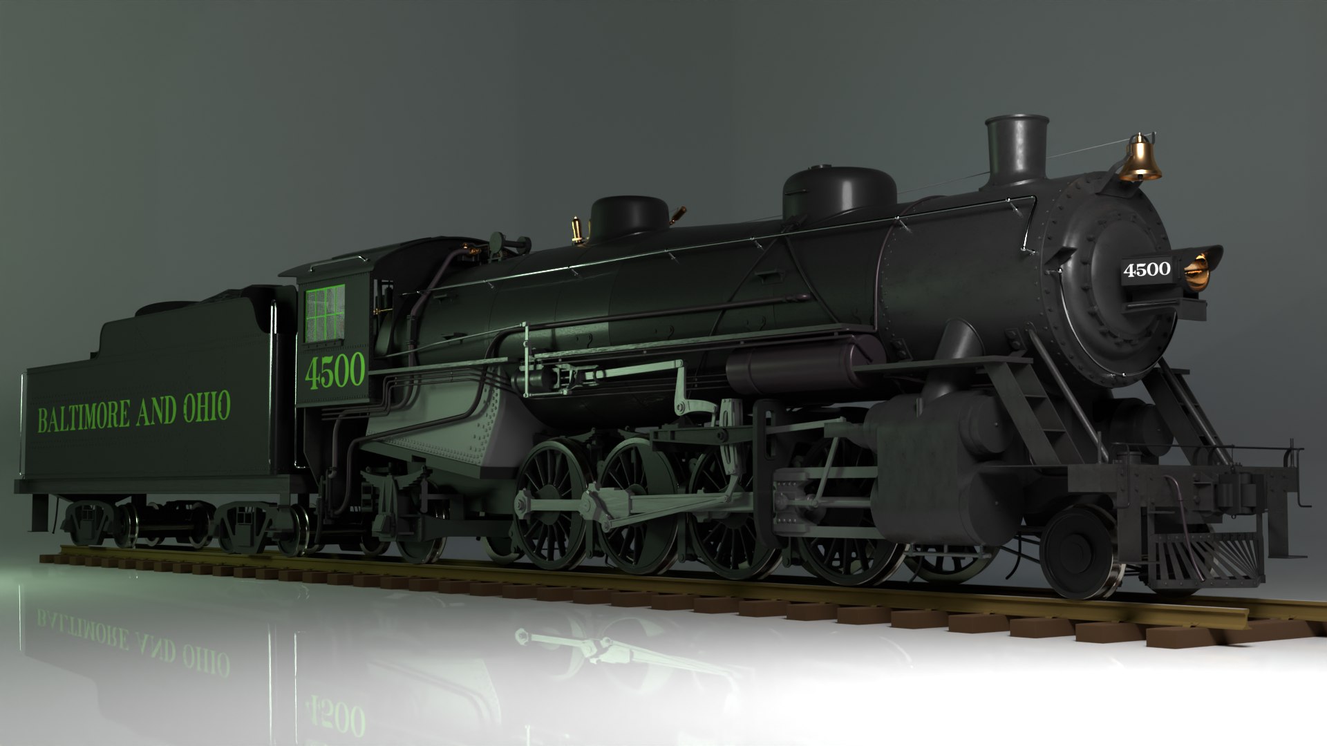 3D USRA Light Mikado Steam Locomotive Model - TurboSquid 1891904