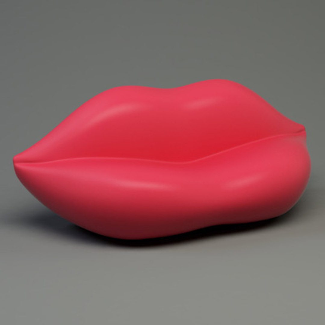 Bocca Sofa 3d Model
