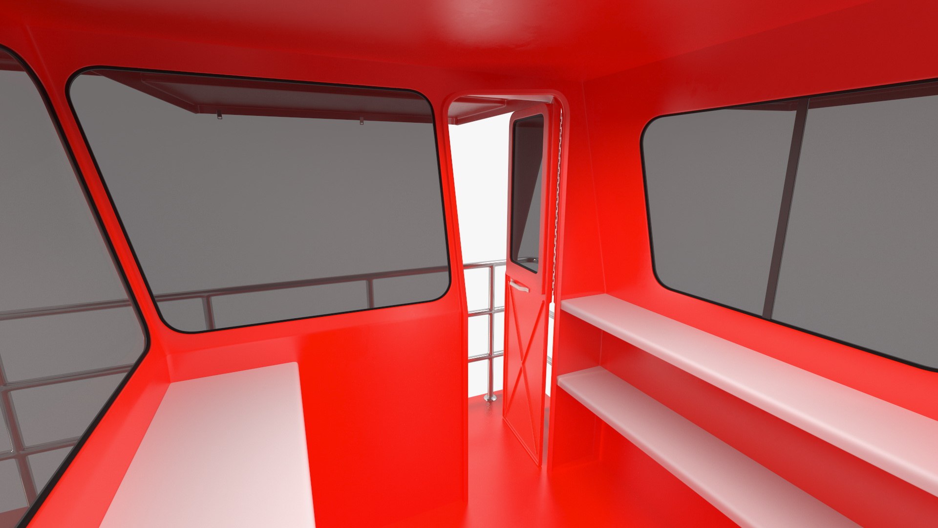 3D Red House Lifeguard - TurboSquid 2137045