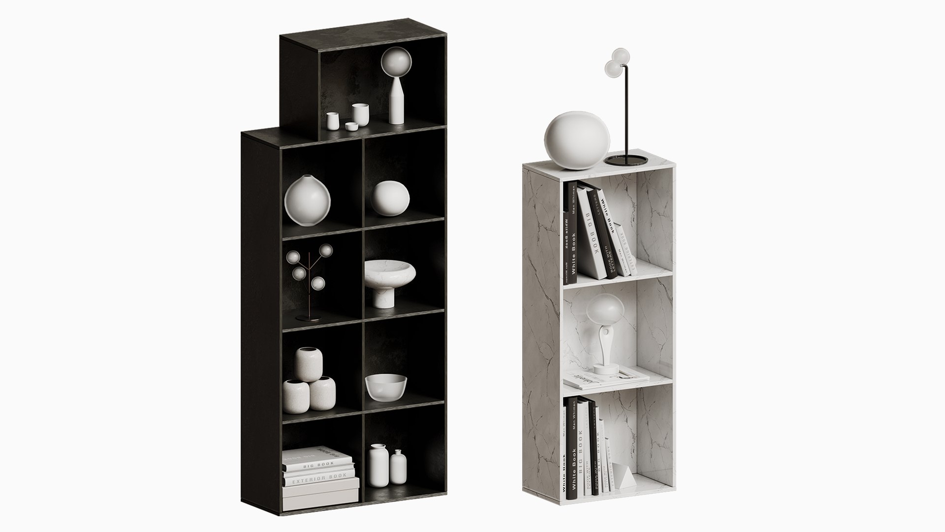 3D Bookcase 01 Model - TurboSquid 2212547