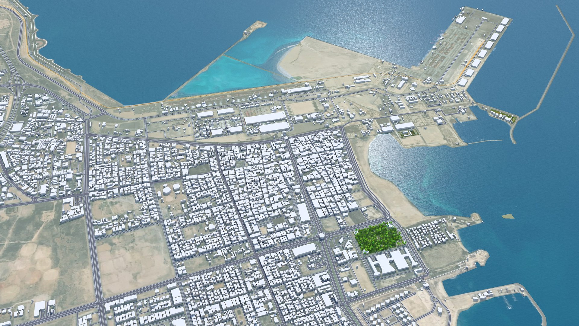 Al Jubail And Fanateer Beach Saudi Arabia Model - TurboSquid 2194753