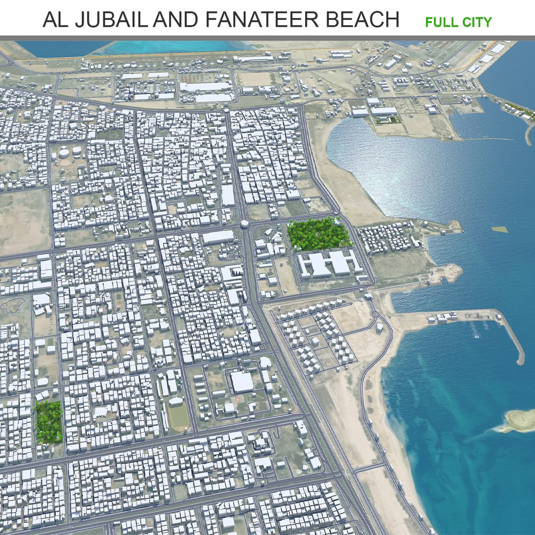 Al Jubail And Fanateer Beach Saudi Arabia Model - TurboSquid 2194753