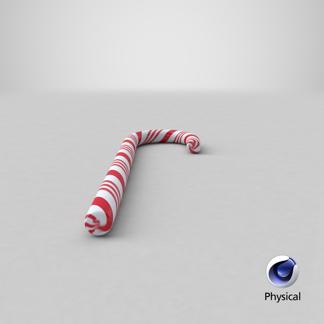 Candy-cane 3D model - TurboSquid 1192702