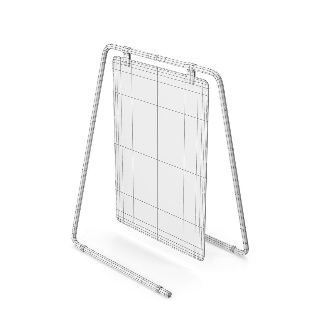Folding Sign Adboard Model - TurboSquid 2029123