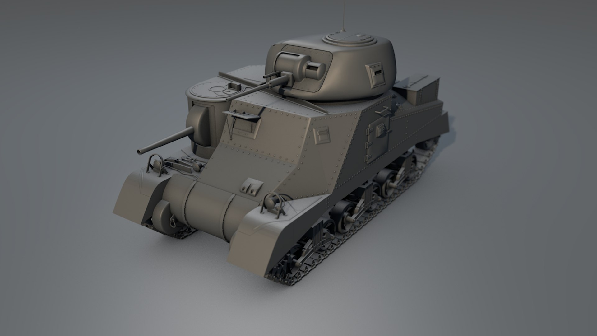 M3 grant desert rats model - TurboSquid 1461247