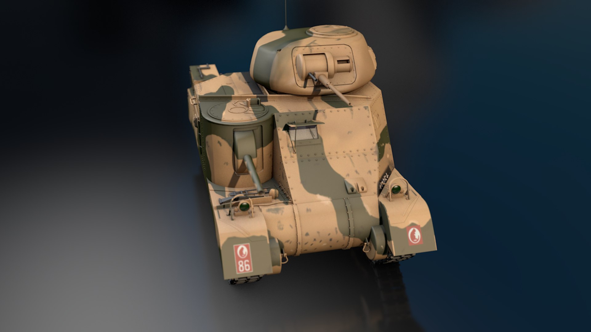 M3 grant desert rats model - TurboSquid 1461247