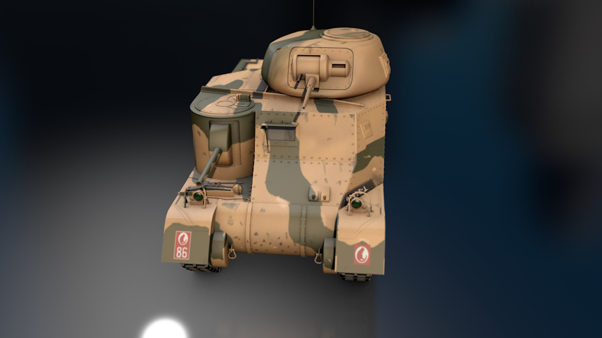 M3 grant desert rats model - TurboSquid 1461247