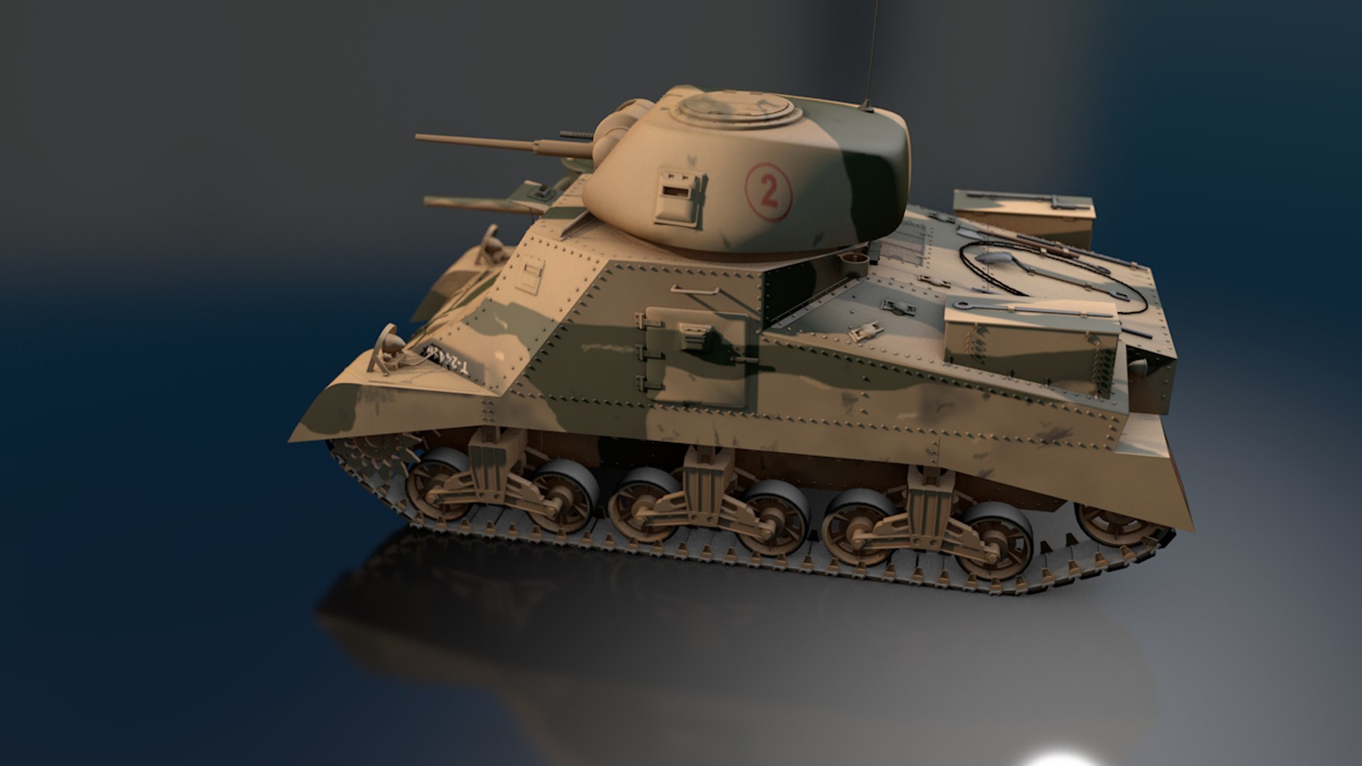 M3 grant desert rats model - TurboSquid 1461247