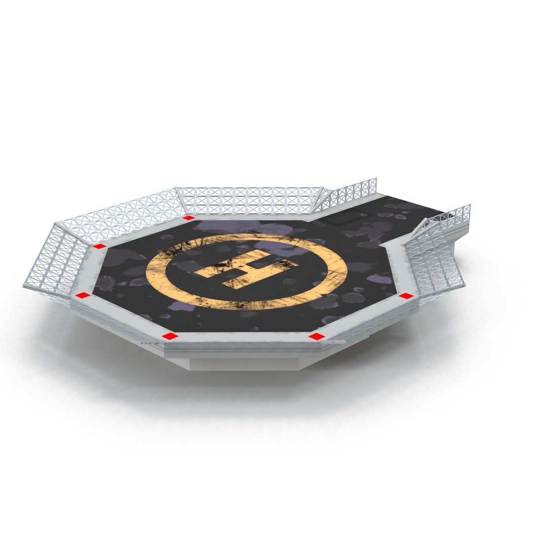 Helicopter Platform 3d Model