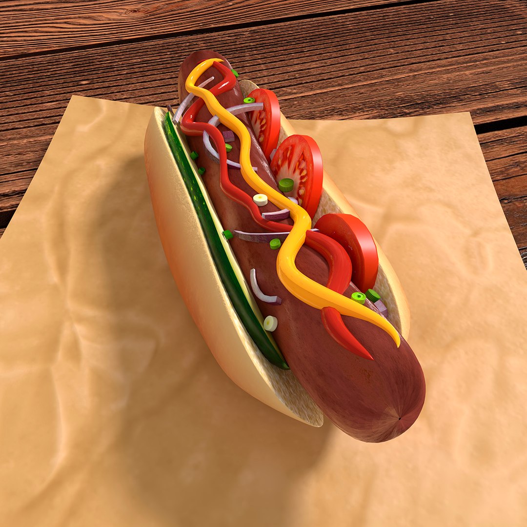 Photorealistic hot dog model - TurboSquid 1439641