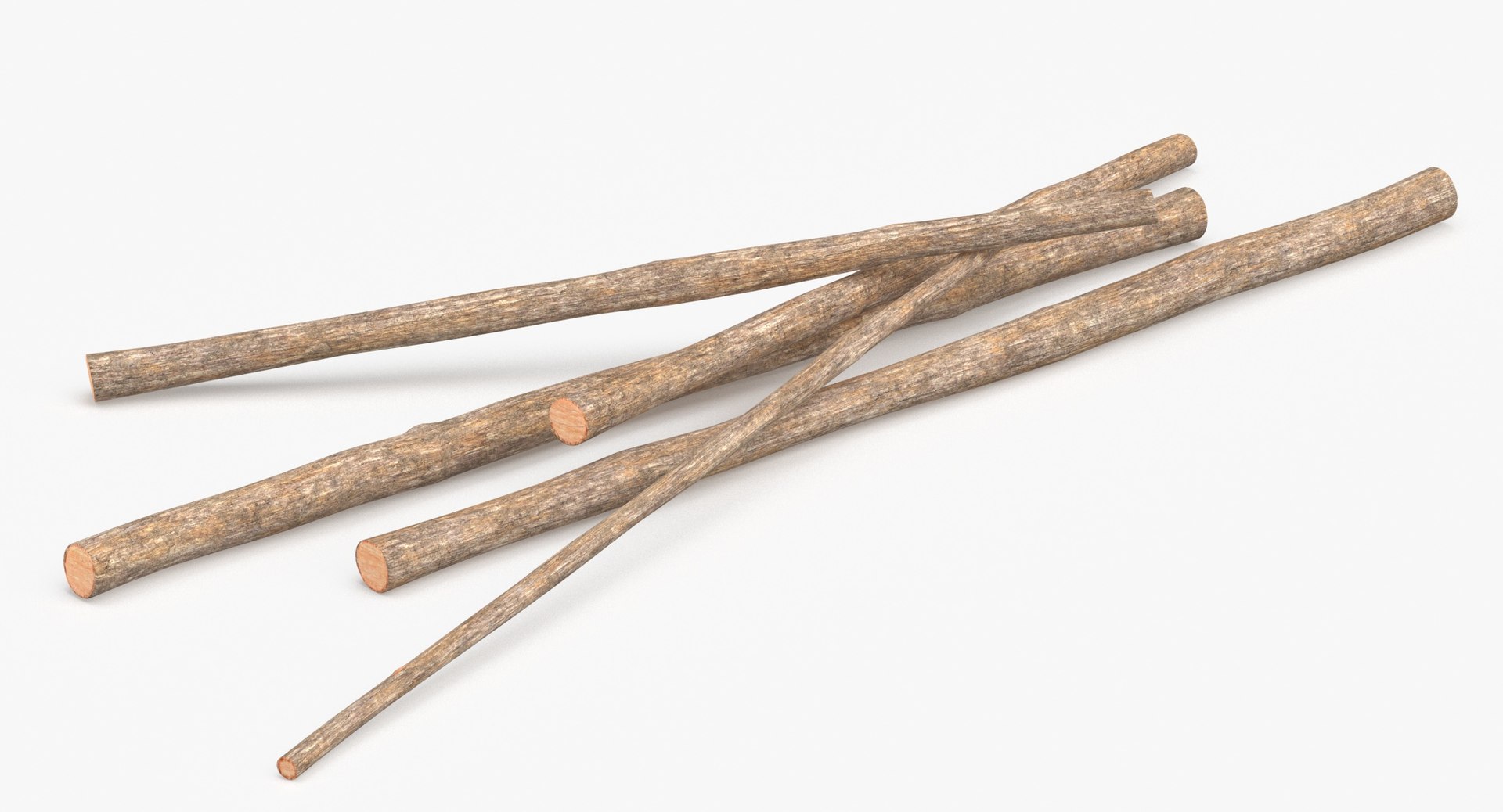 3D Log Pile Small Medium And Large 02 Model - TurboSquid 2035380