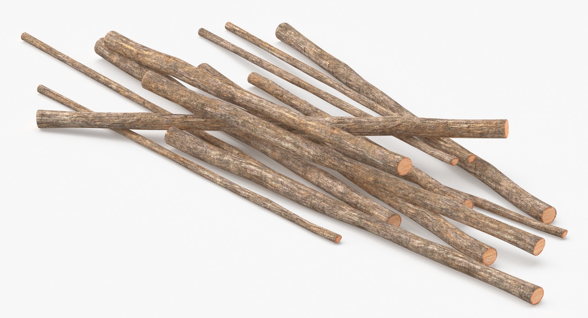 3D Log Pile Small Medium And Large 02 Model - TurboSquid 2035380