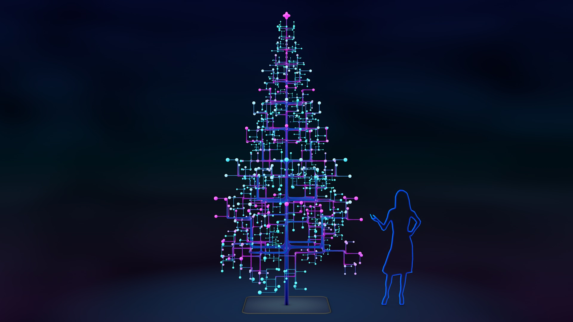 3D Cyber Confier Tree Model - TurboSquid 2343868