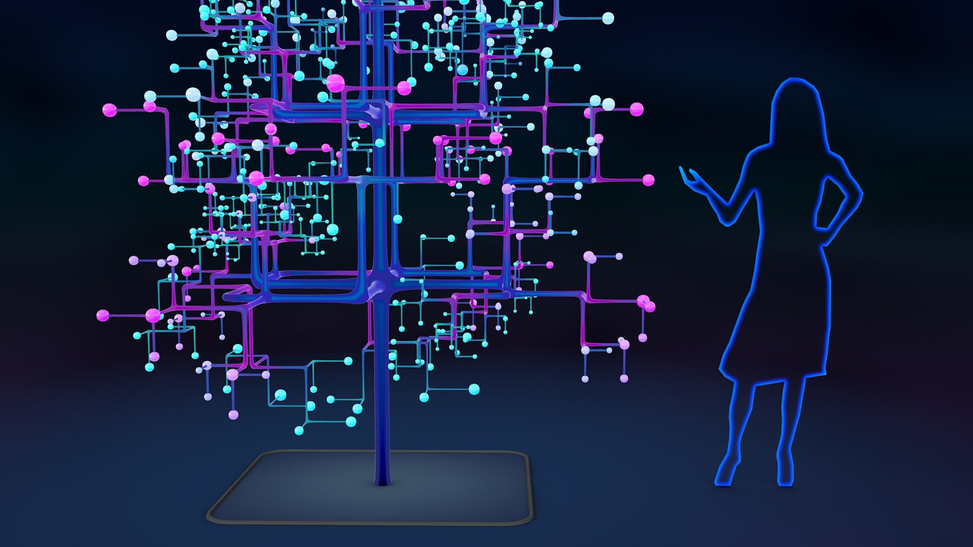 3D Cyber Confier Tree Model - TurboSquid 2343868