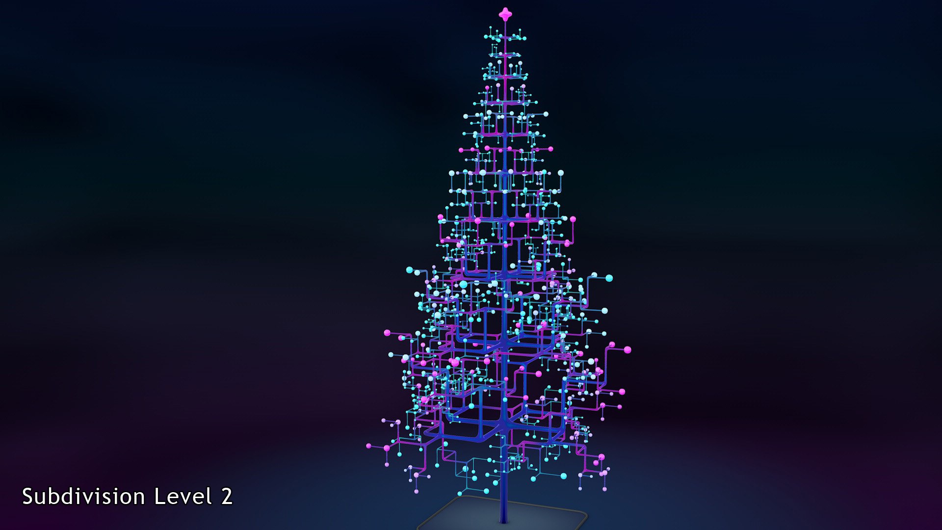 3D Cyber Confier Tree Model - TurboSquid 2343868