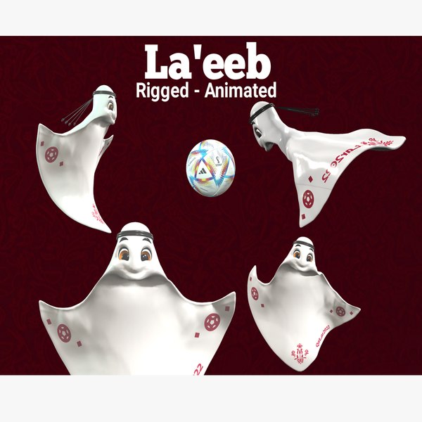 modelo 3d Laeeb Rigged Qatar FWC22 Official Mascot 3D Model ...