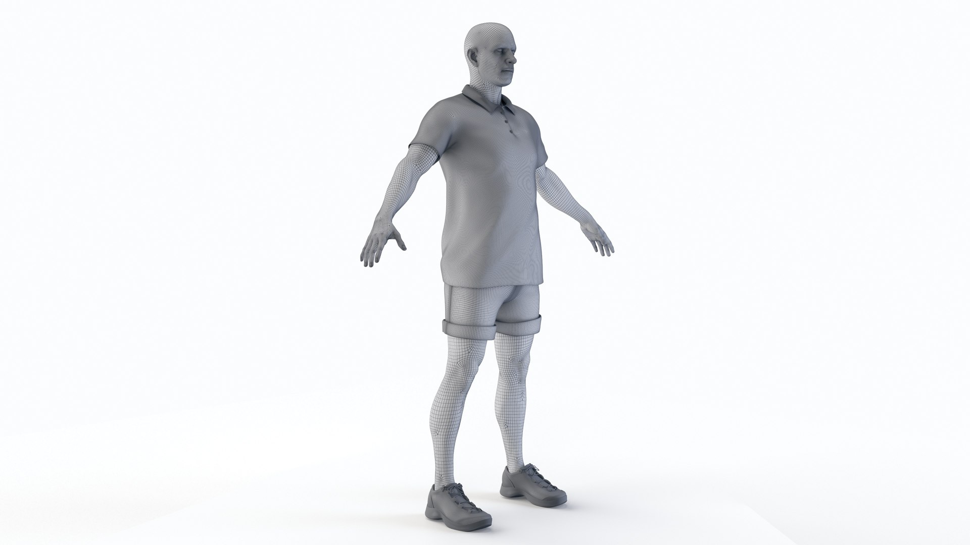 3D Model Male Casual Summer Clothing - TurboSquid 2160189