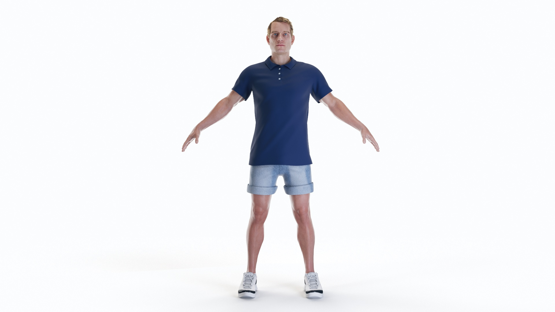 3D Model Male Casual Summer Clothing - TurboSquid 2160189