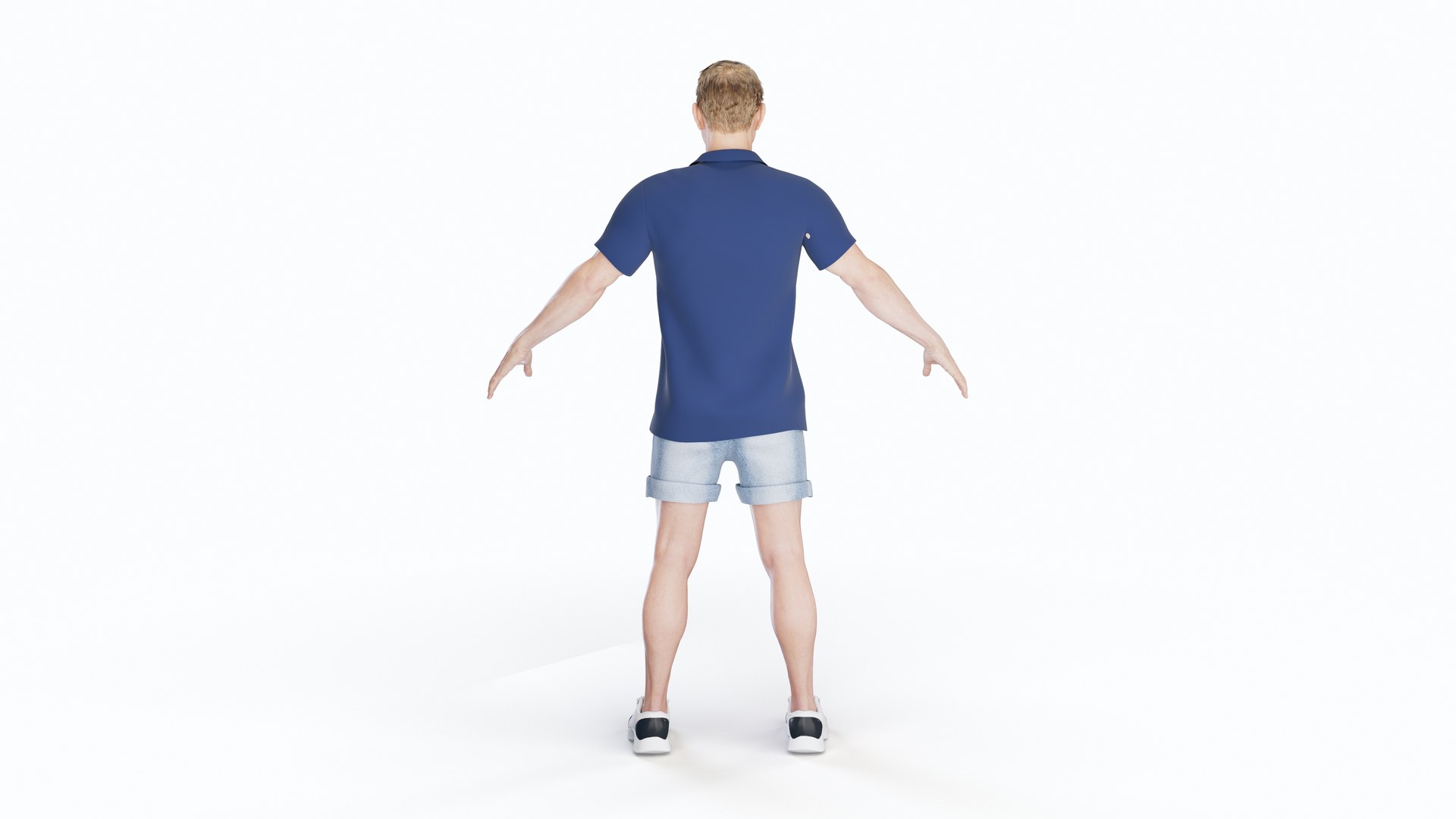 3D Model Male Casual Summer Clothing - TurboSquid 2160189