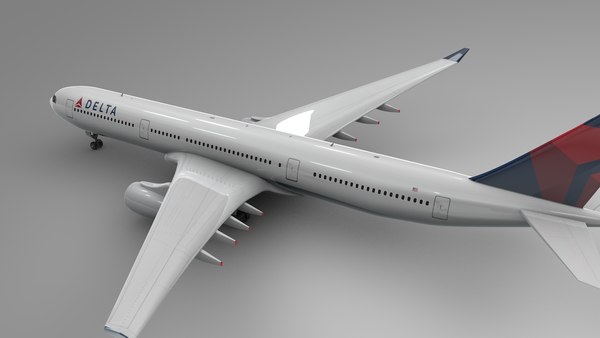 3D airbus a330-300 delta airlines model - TurboSquid 1460550