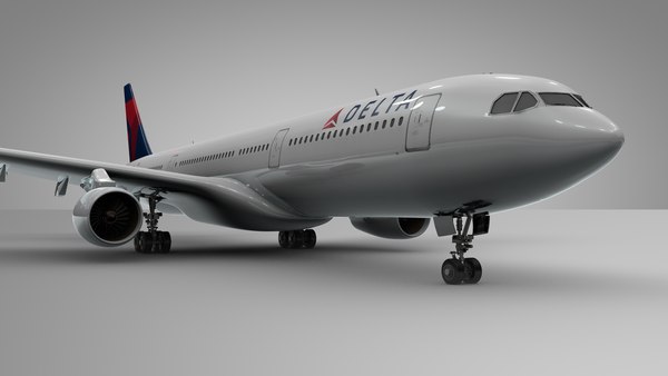 3D airbus a330-300 delta airlines model - TurboSquid 1460550