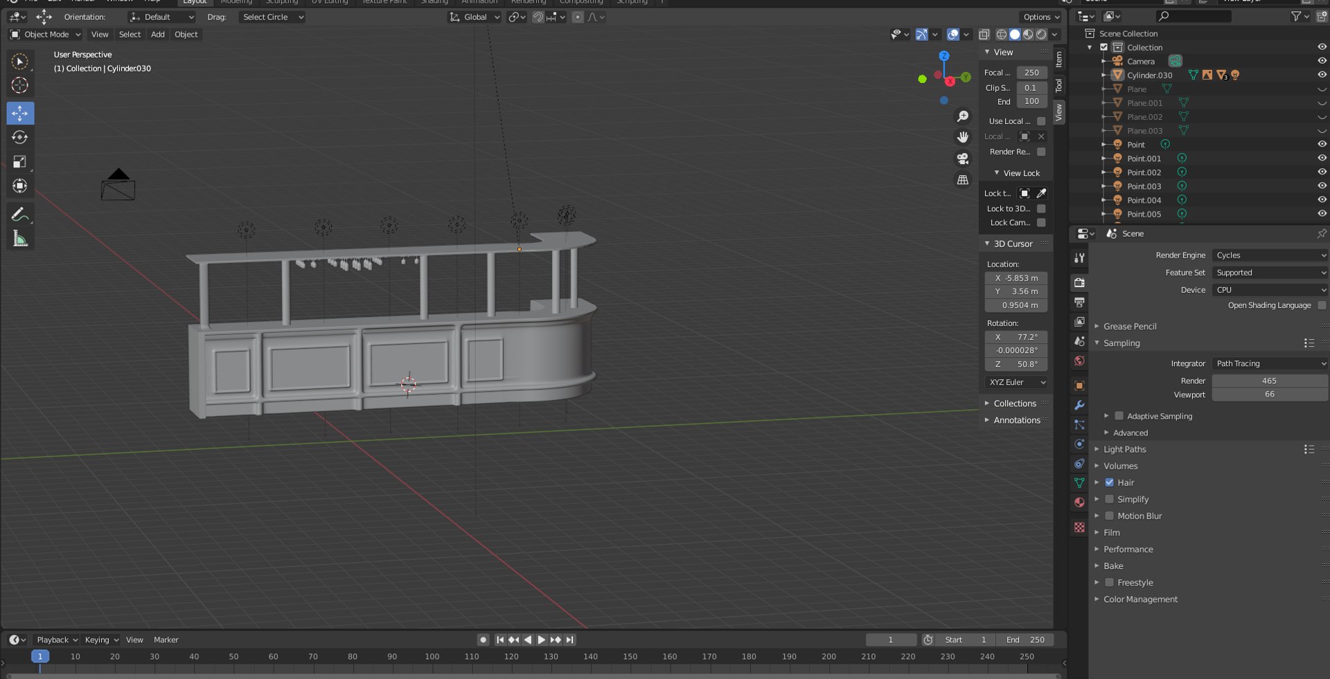 Bar Counter 3D Model - TurboSquid 1646246