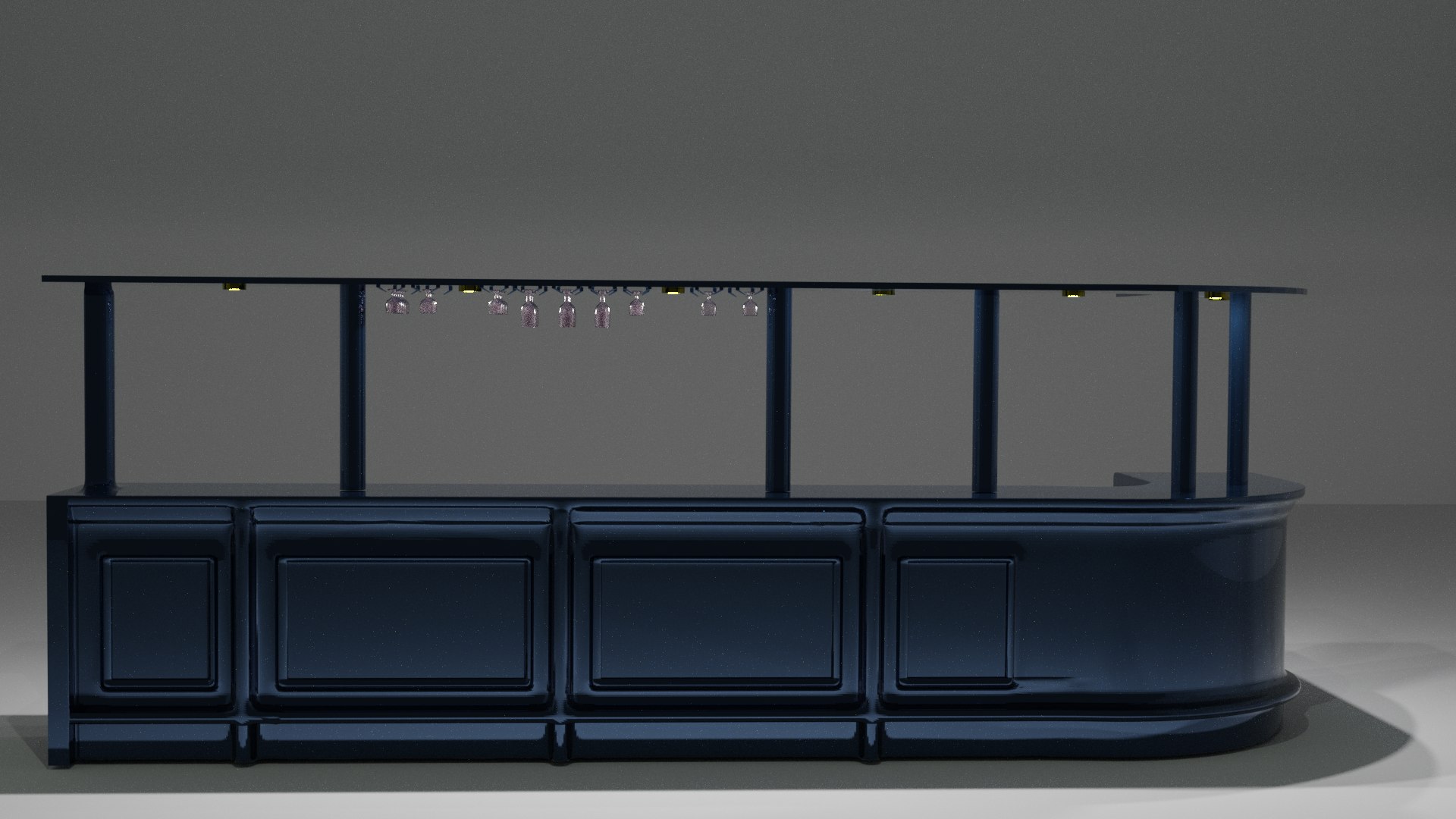 Bar Counter 3D Model - TurboSquid 1646246