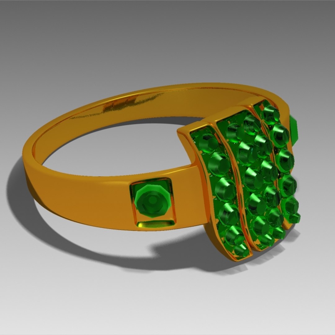 3d Gold Ring Model