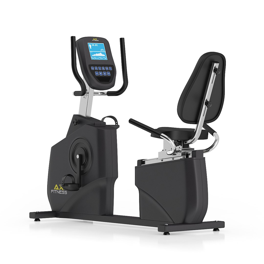 3d stationary horizontal bike model