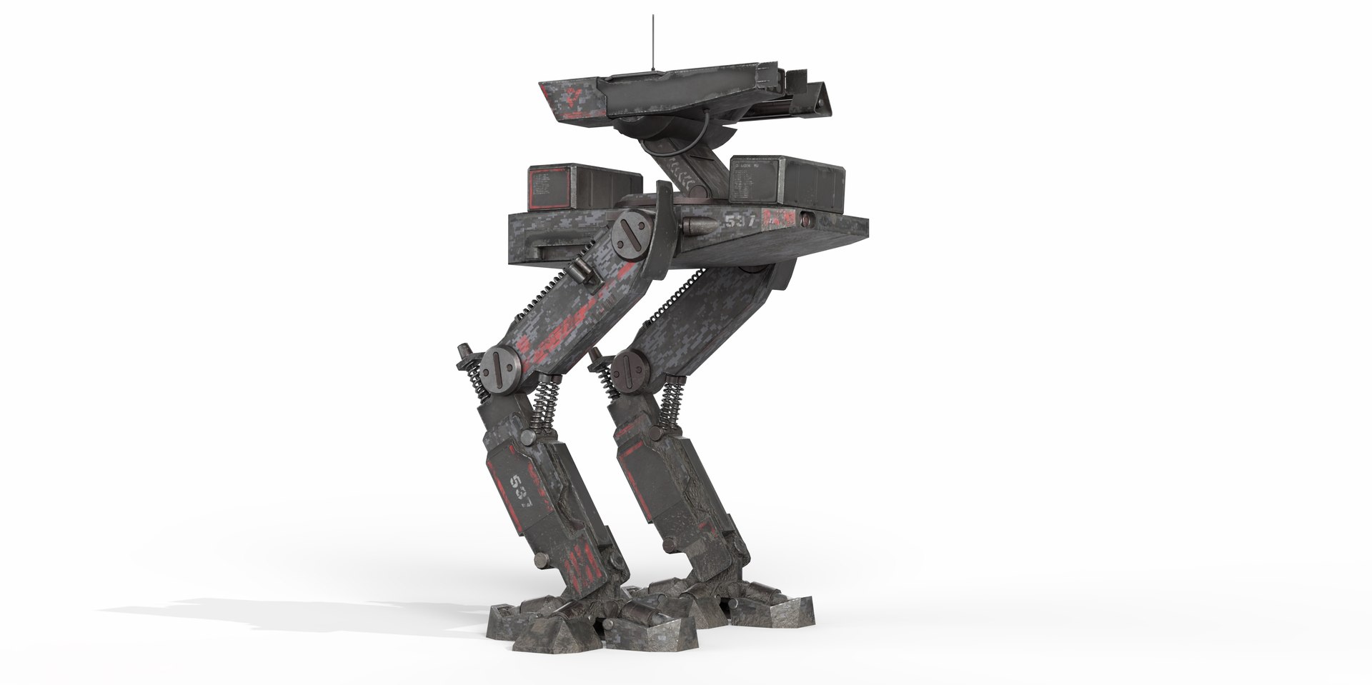 3D Mech Robot Two Legs Combat Sci-Fi Model - TurboSquid 2293941