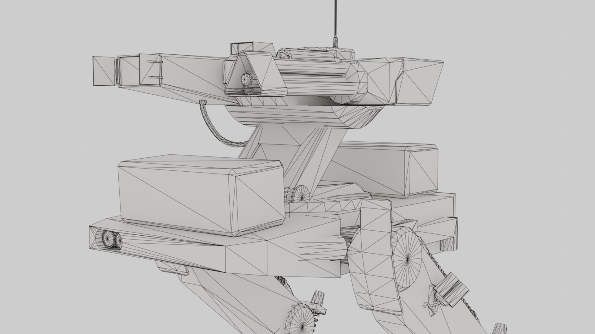 3D Mech Robot Two Legs Combat Sci-Fi Model - TurboSquid 2293941