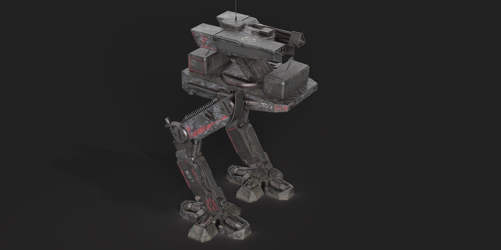 3D Mech Robot Two Legs Combat Sci-Fi Model - TurboSquid 2293941