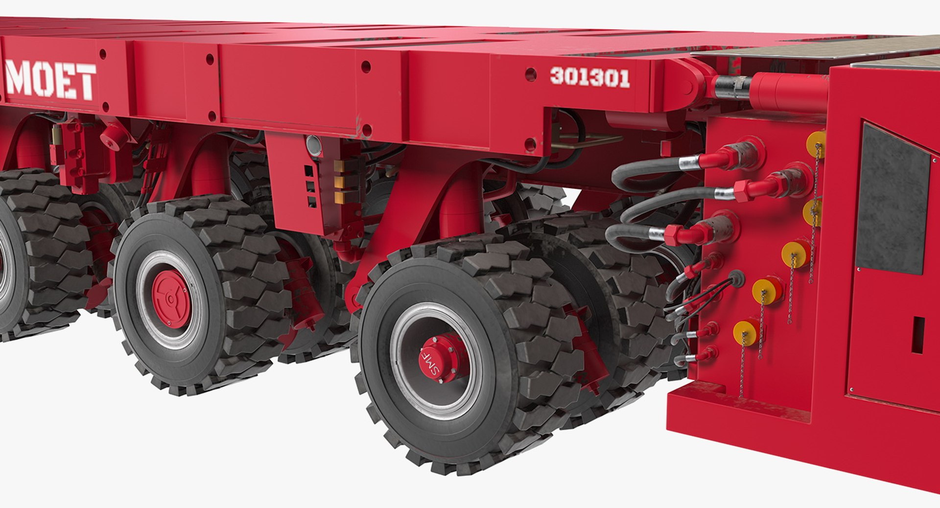 Mammoet self-propelled modular transporter 3D model - TurboSquid 1418837